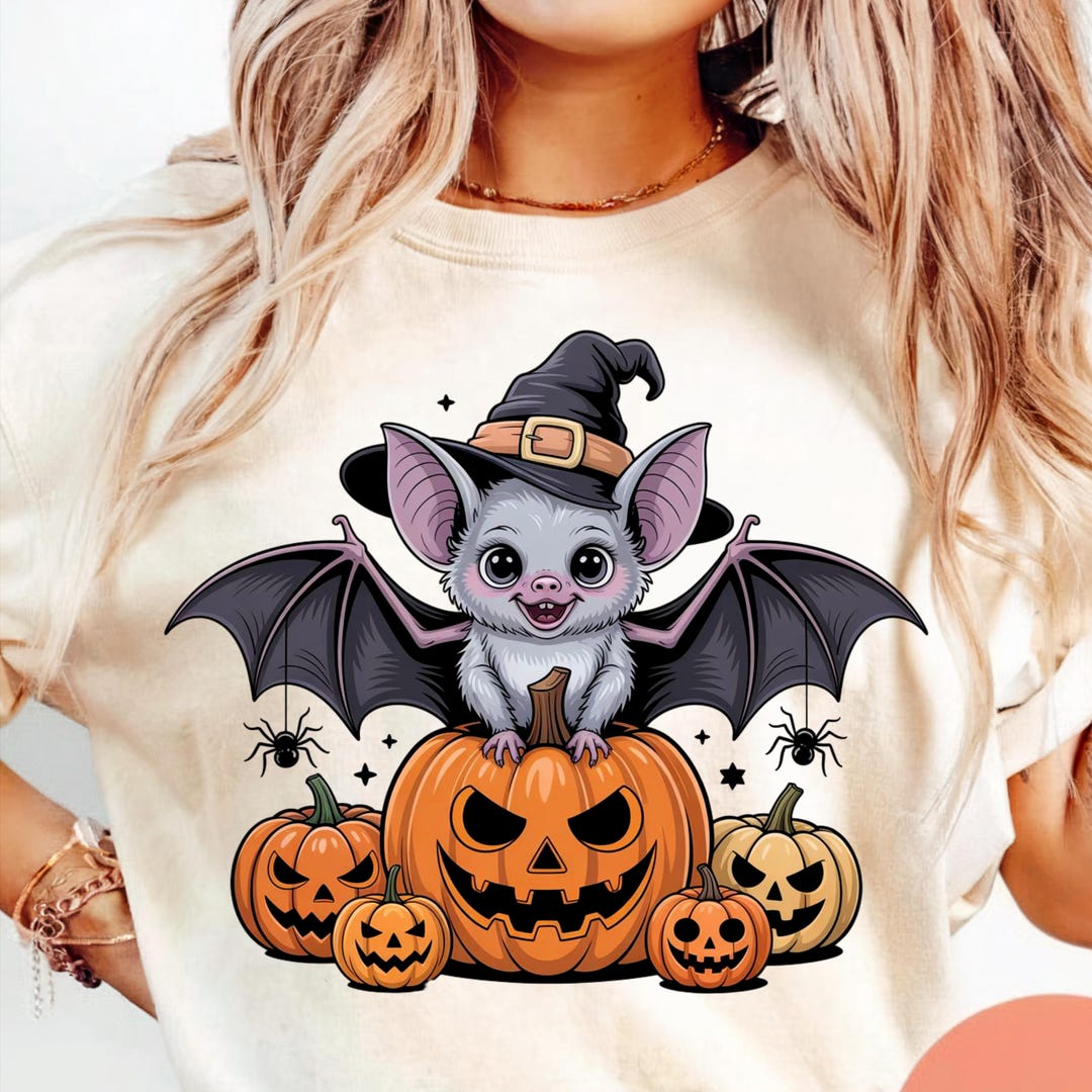 Halloween Bat PNG Bundle | 3 Cute Spooky Designs for Shirts, Hoodies ...