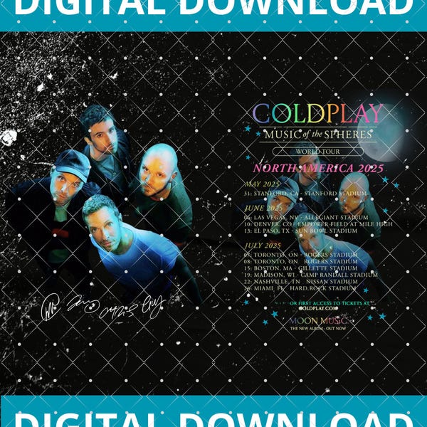 Coldplay - Etsy