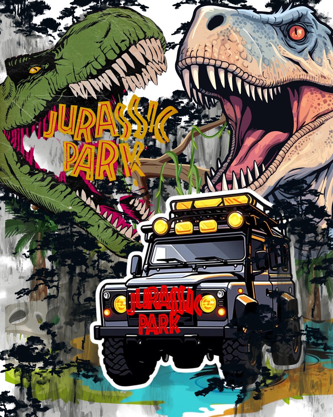 Jurassic Park PNG File, Jurassic Park Digital FILE, Png Ready Print to ...