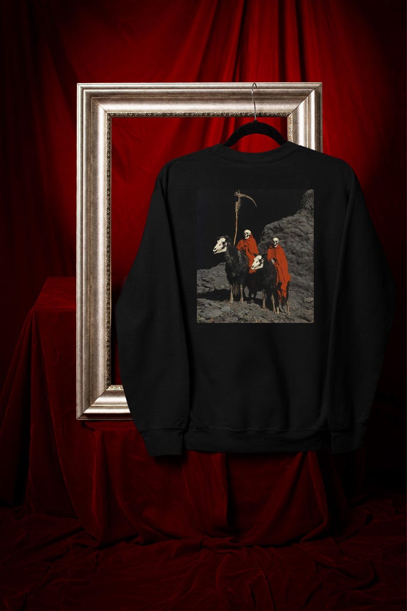 Dark Medieval Death Art T Shirt Design, Skeleton Shepherd Illustration ...