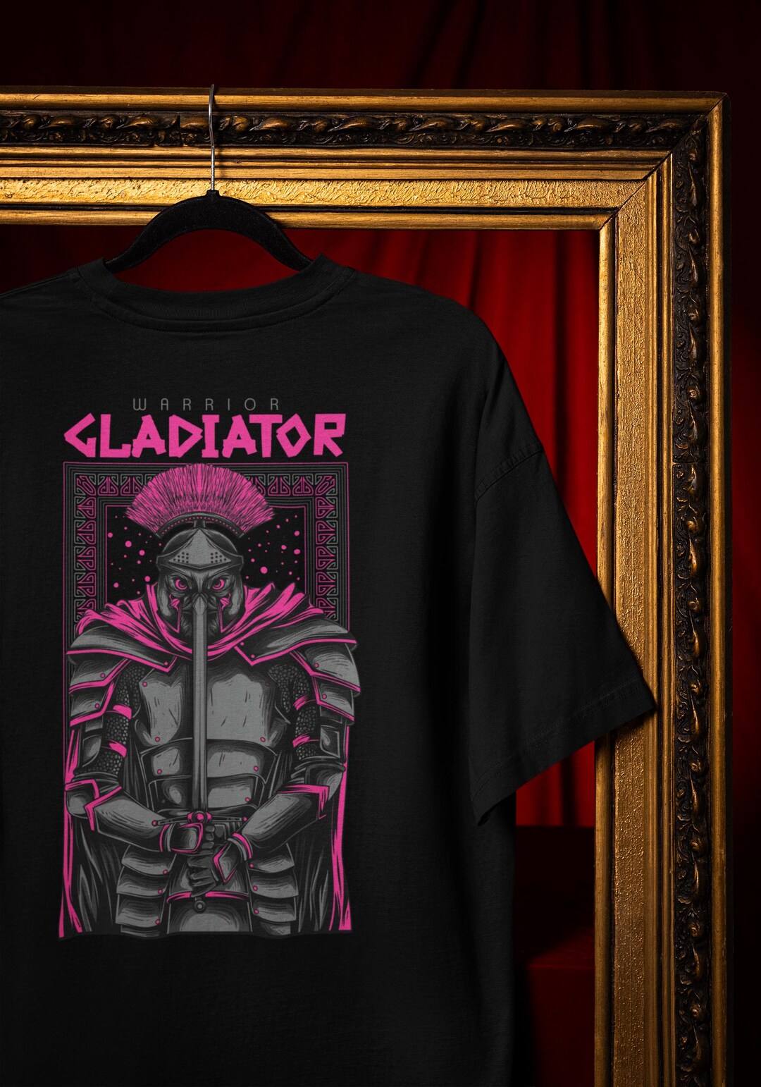 Gladiator Warrior Shirt, Roman Fighter Graphic Tee, Ancient Hero Armor ...
