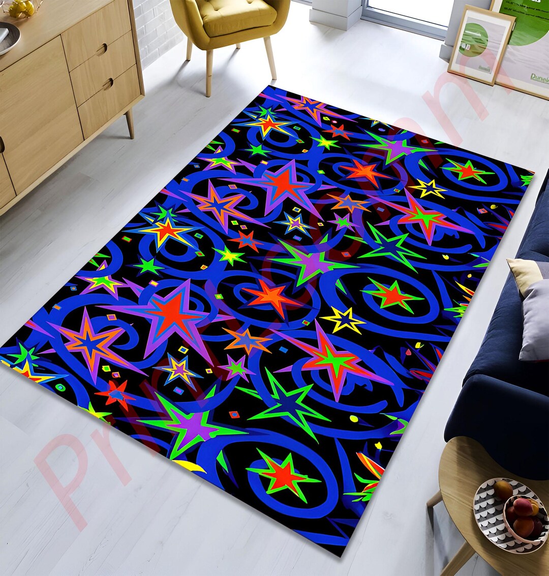 Arcade Rug, Arcade Bar Rug, Star Rug, Arcade Carpet, Arcade Area Rug ...