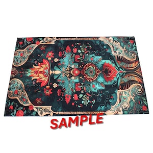 Ancient Greek Warrior Rug, Mythology Decor Carpet, Spartan Battle Scene ...