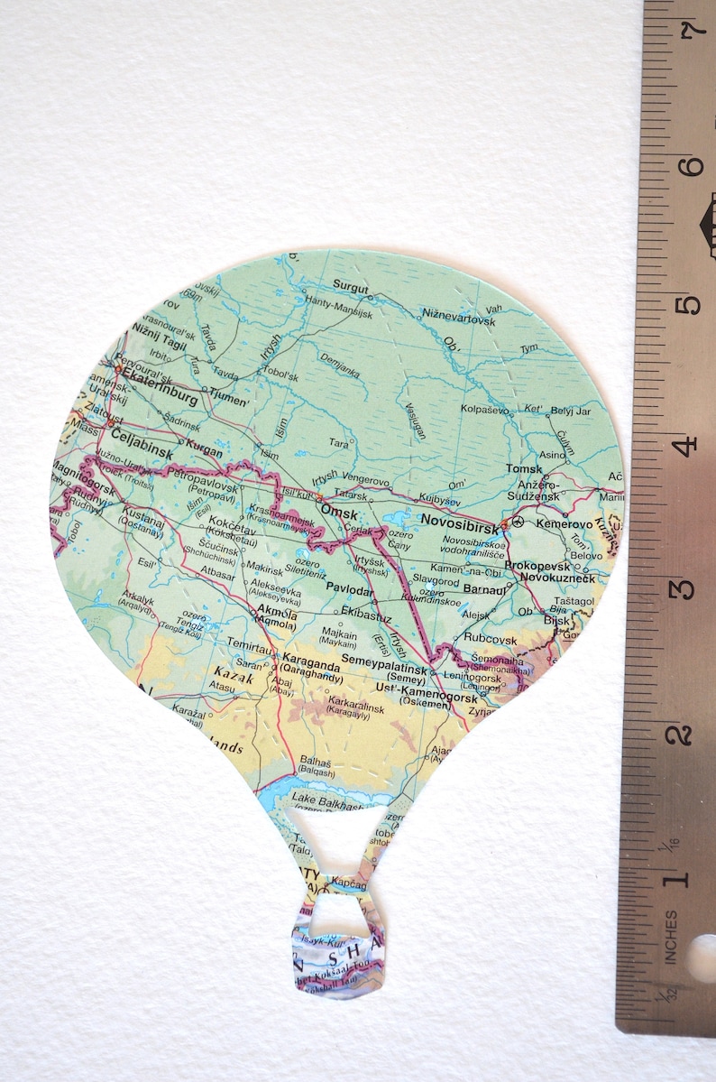 Vintage Map Hot Air Balloon Confetti and White Cloud Confetti. - Etsy