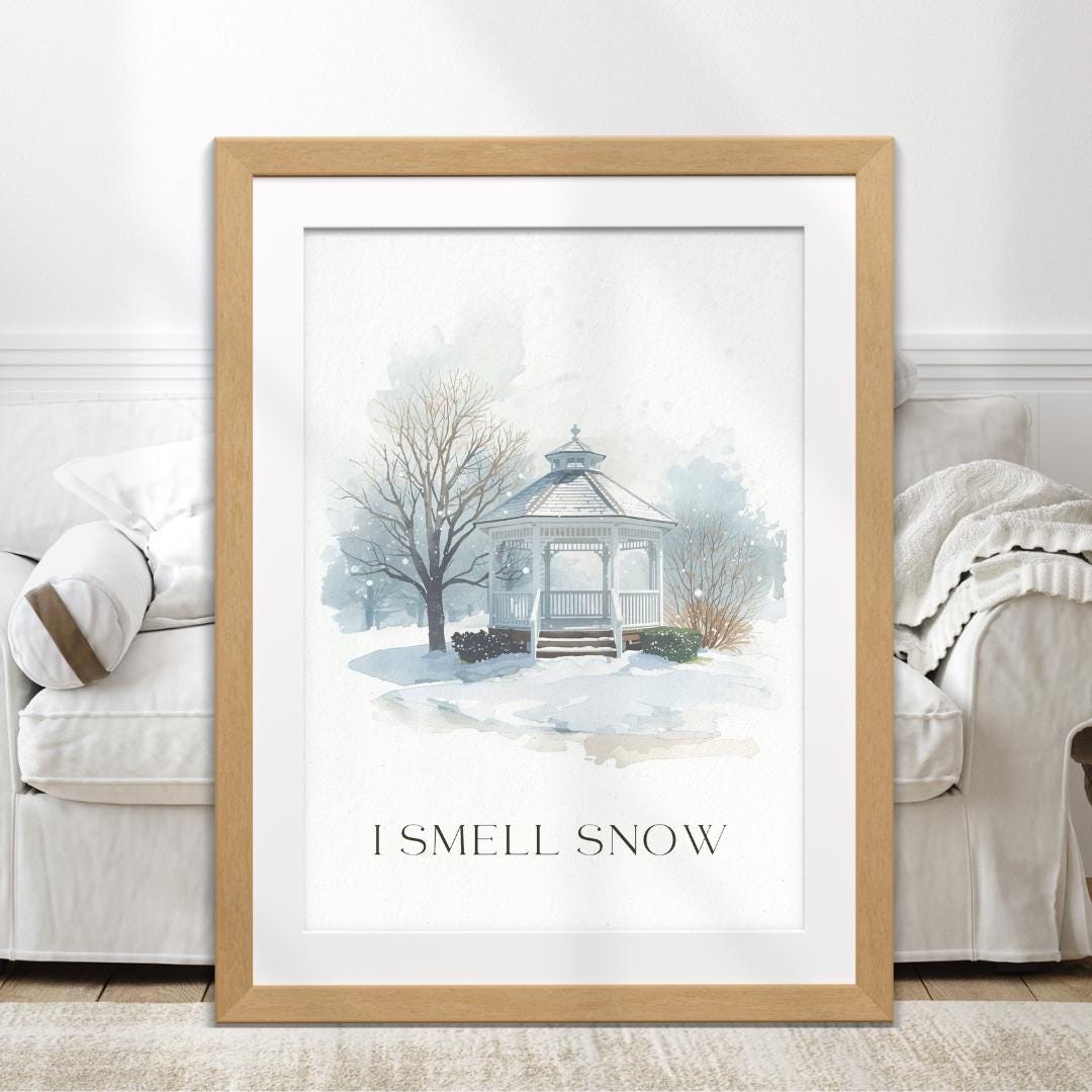 Gilmore Girls Print | Gilmore Girls Wall Art | I Smell Snow | Gilmore ...