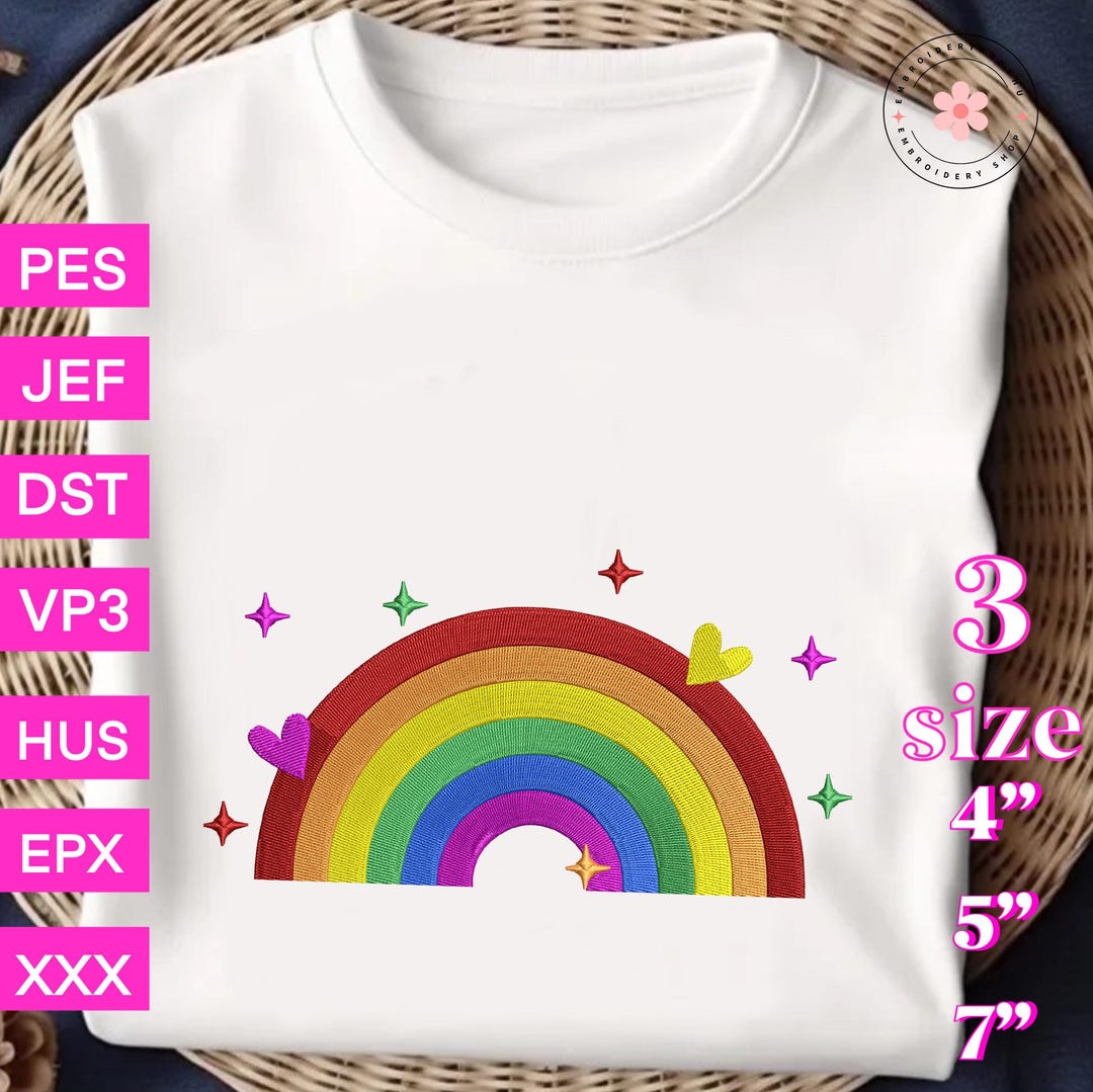 Rainbow Lgbt Embroidery Designs, Lgbt Day Embroidery Design, LGBT ...