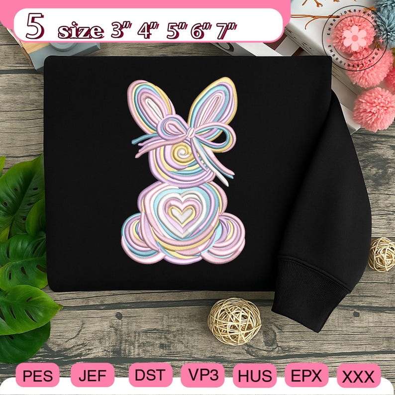 Arquivo de Bordado Coelho da Páscoa, Desenho de Bordado Feliz Dia da ...