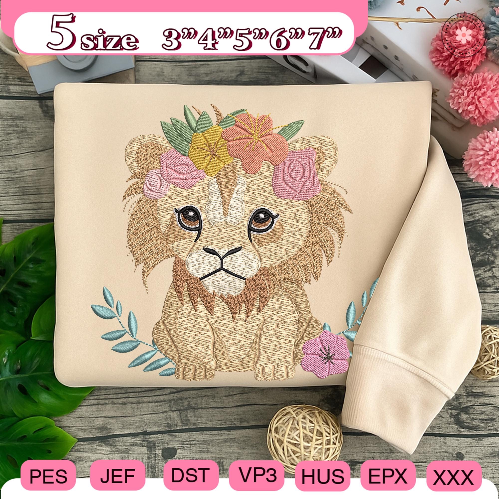 Floral Animals Embroidery Bundle, Cute Animal Embroidery File, Nature ...