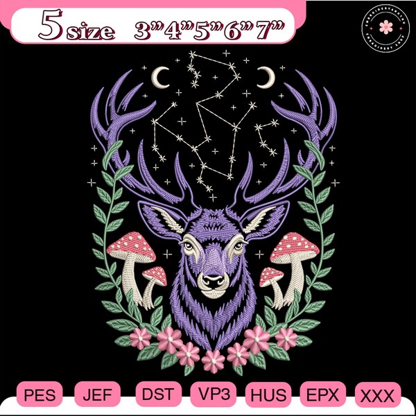 Vintage Style Stag Design - Etsy