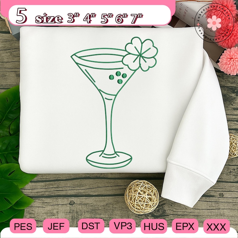 Lucky Symbols Embroidery Bundle, Good Luck Clover Dice Cherry Casino ...