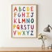 Rainbow Alphabet Poster, Colorful ABC Printable, Kids Educational Wall ...