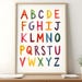 Rainbow Alphabet Poster, Colorful ABC Printable, Kids Educational Wall ...
