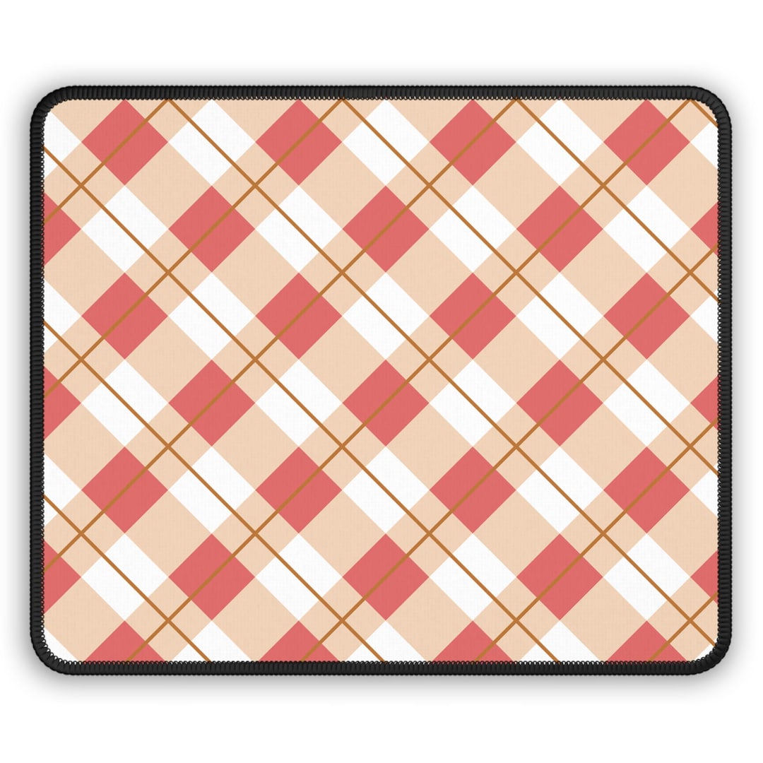 Plaid Gaming Mouse Pad, Office Workers - Desk Decor, Computer ...