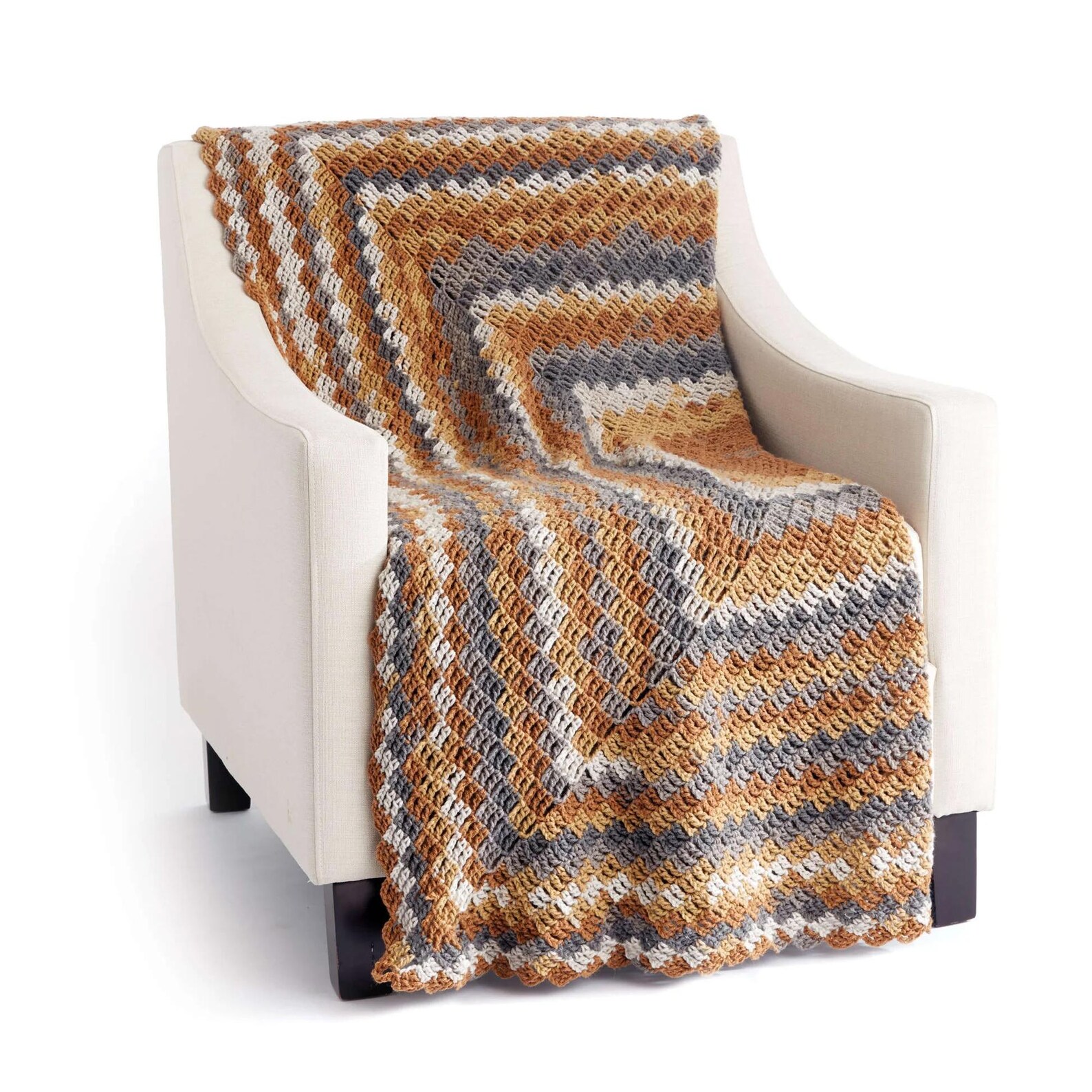 Caron Stacking Blocks Crochet Blanket Pattern – Version 1 – Bold Block ...