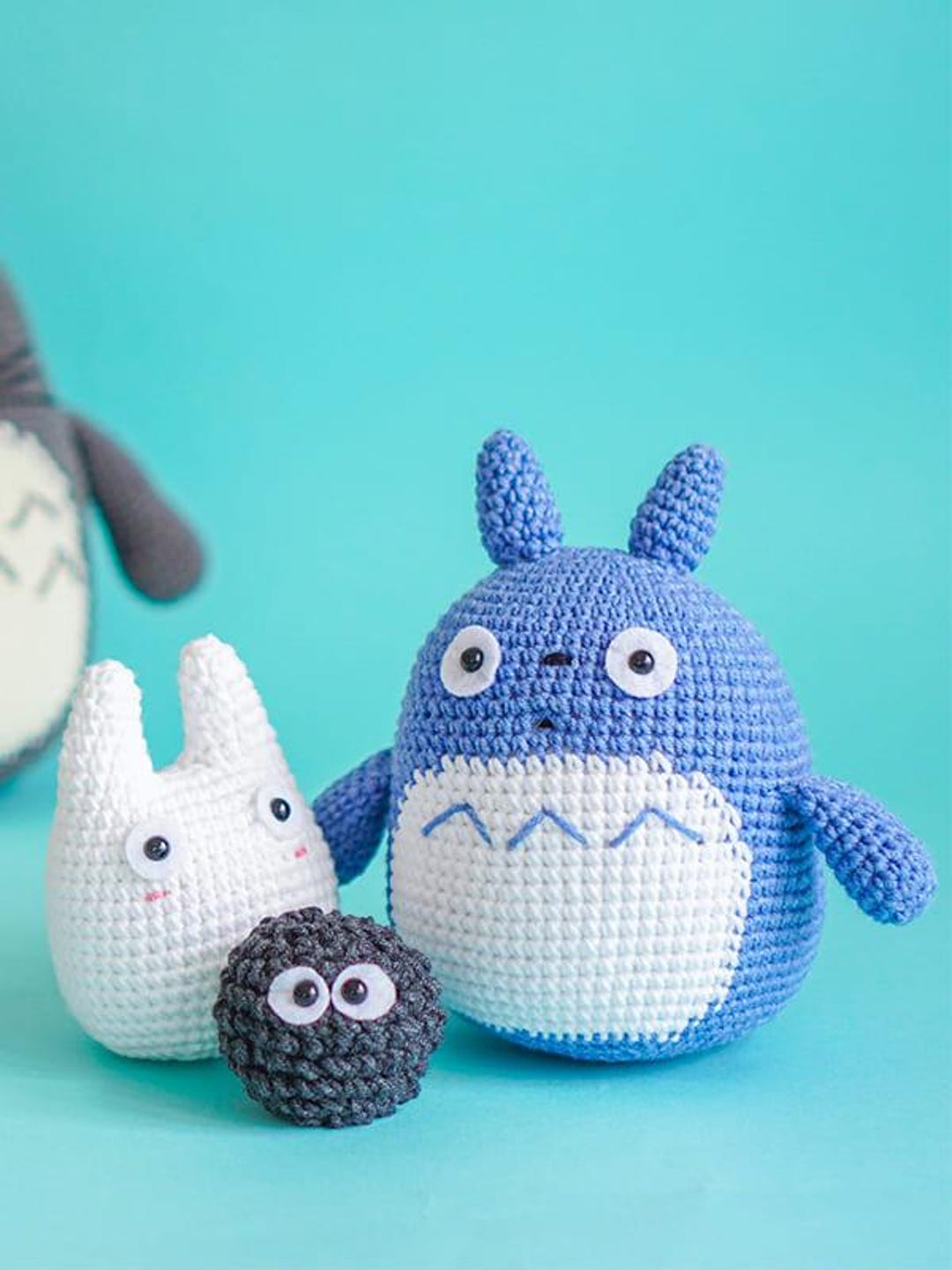 Crochet Chibi Totoro Amigurumi Pattern, Cute Totoro Plush Toy Design ...