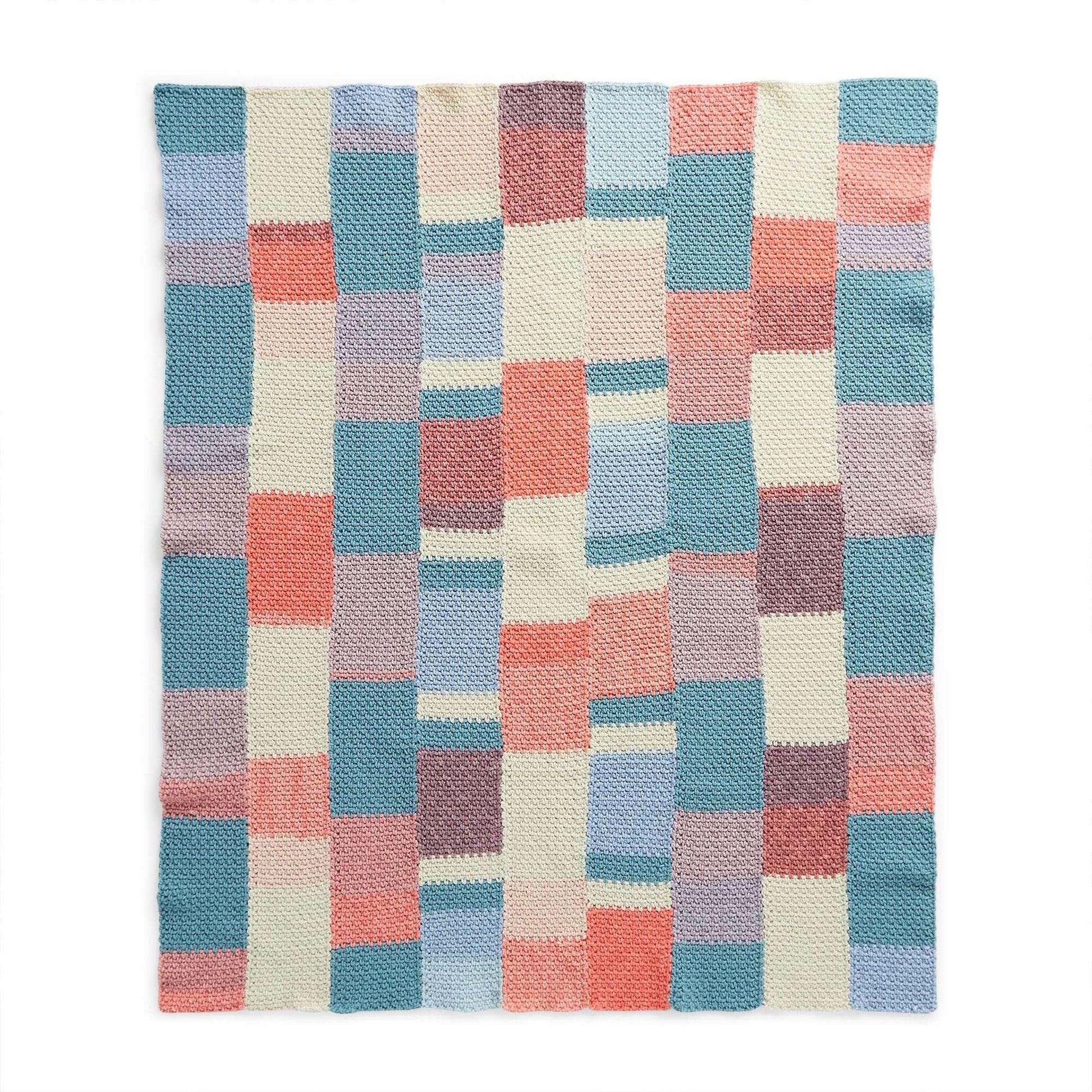 Caron Stained Glass Panels Crochet Afghan Pattern – Colorful Mosaic ...