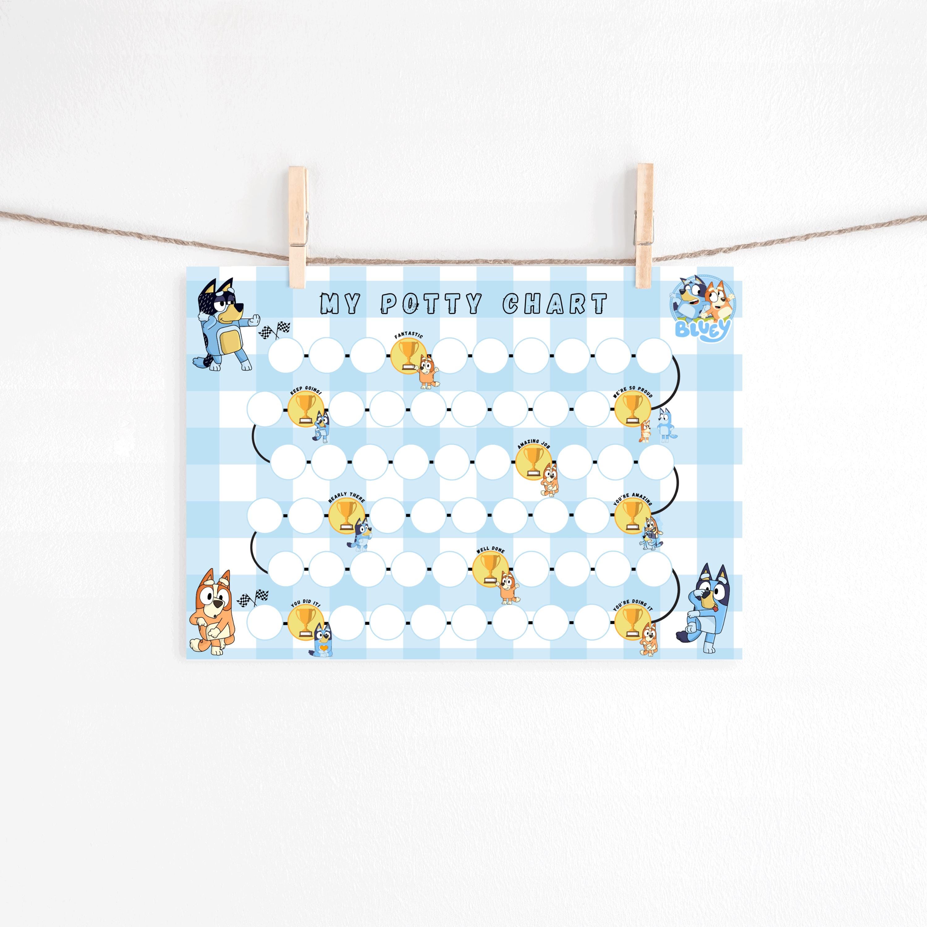 Bluey Potty Training Guide|reward Chart| Instant Download| Potty ...