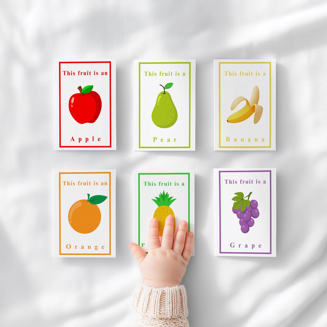 20 Fruit Flashcards for Kids - 5x7" Printable Digital Download ...