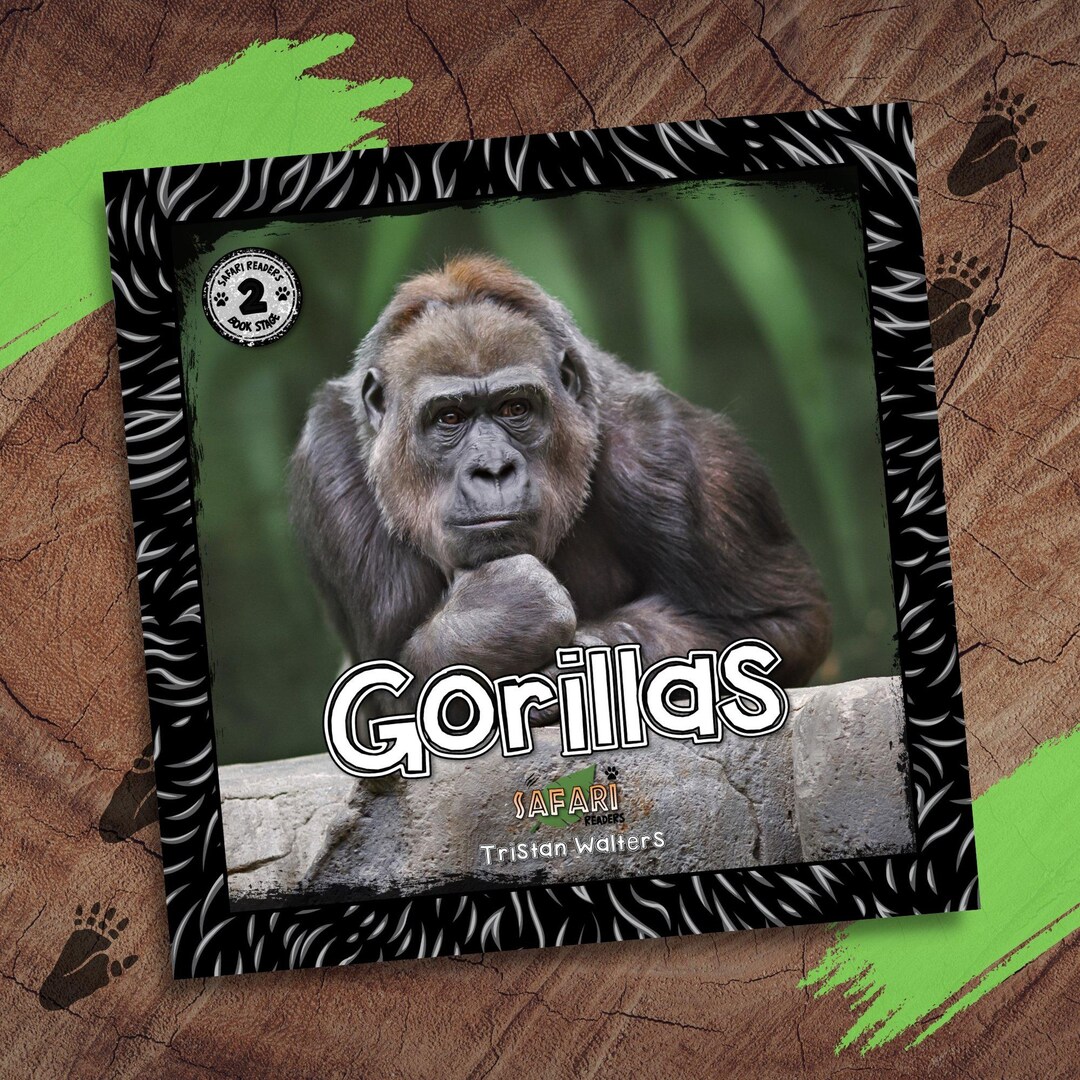 GORILLAS Personalised Book | Signed by Author | Jungle Animals Birthday ...