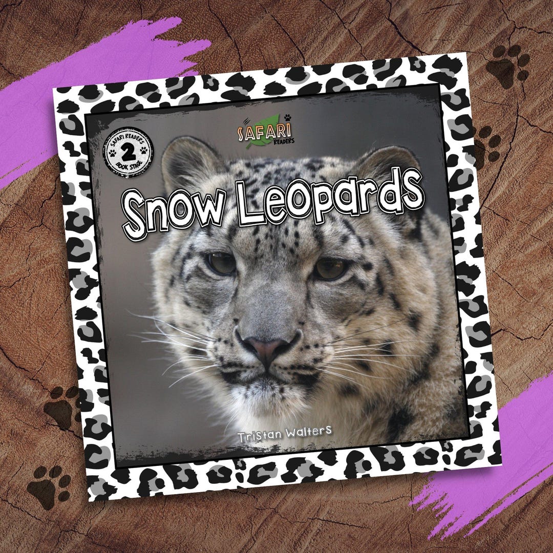 SNOW LEOPARDS Personalised Book | Signed by Author | Animals Birthday ...