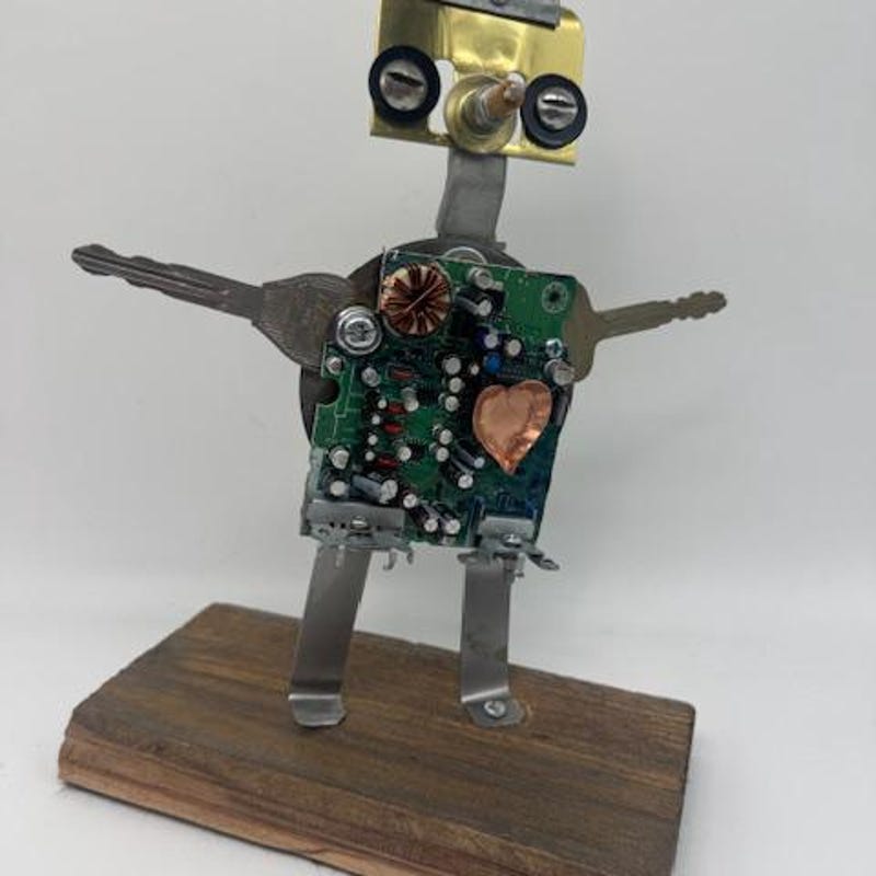 Robot Assemblage - Etsy