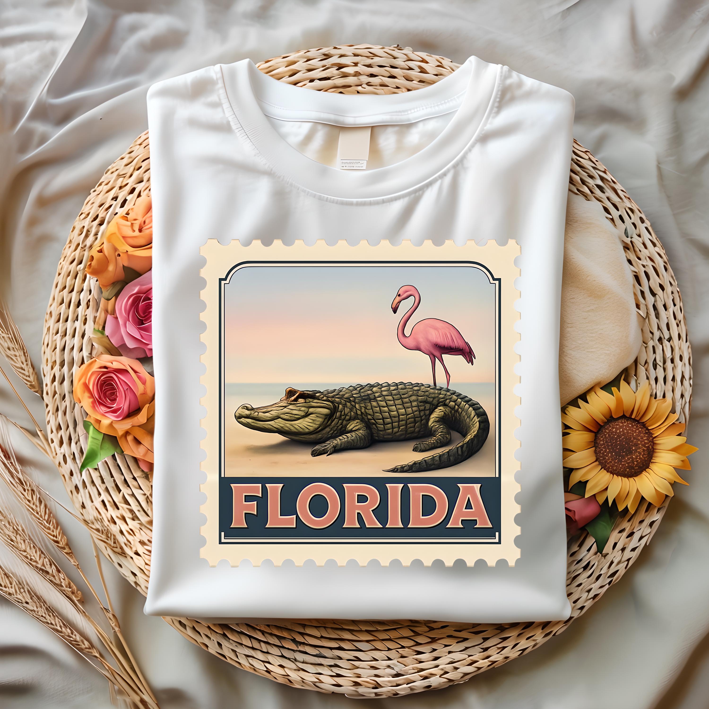 Florida Stamp PNG Bundle: Vintage Postage Sublimation Designs (digital ...