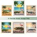 Florida Stamp PNG Bundle: Vintage Postage Sublimation Designs (digital ...