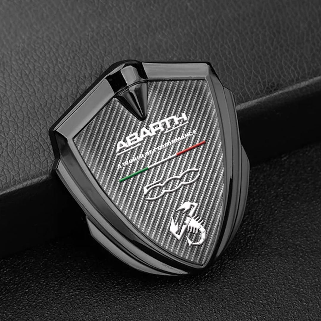 Metal Car Emblem With Silicone Logo Abarth – Stylish Auto Decoration ...