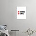 No Excuses No Limits Poster | Minimalist Motivational Wall Art | Black ...