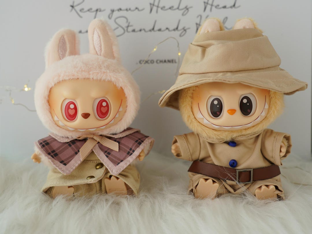 Labubu Clothes | Thai Cop Police Outfit Set | Macaron Have a Seat ...