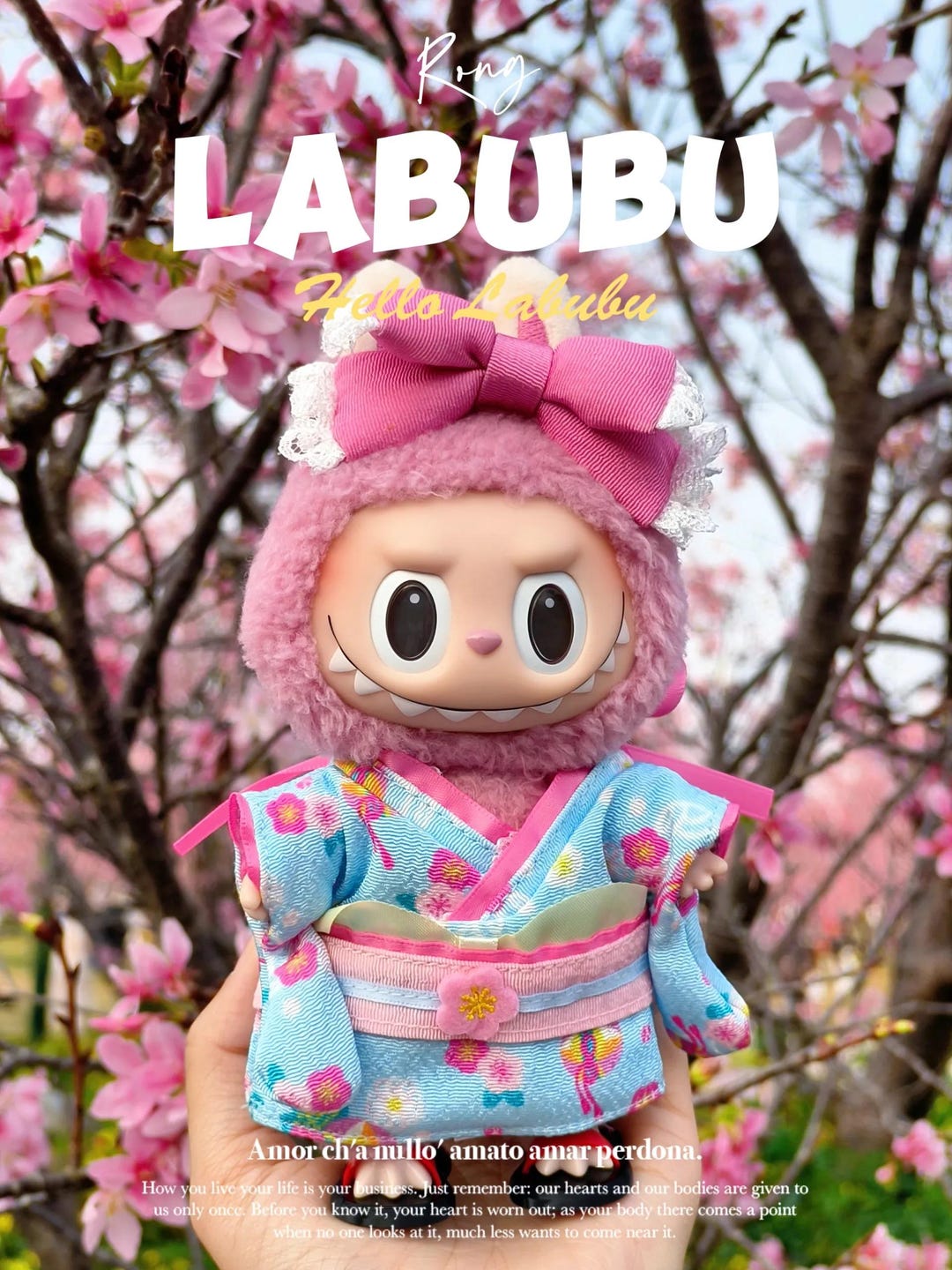 Labubu Clothes | Japanese Kimono Dress | Doll Outfits Set | Macaron ...