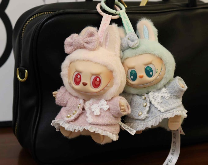 Labubu Pink Dress, Spring Crafts for Kids, Labubu Clothes Custom ...