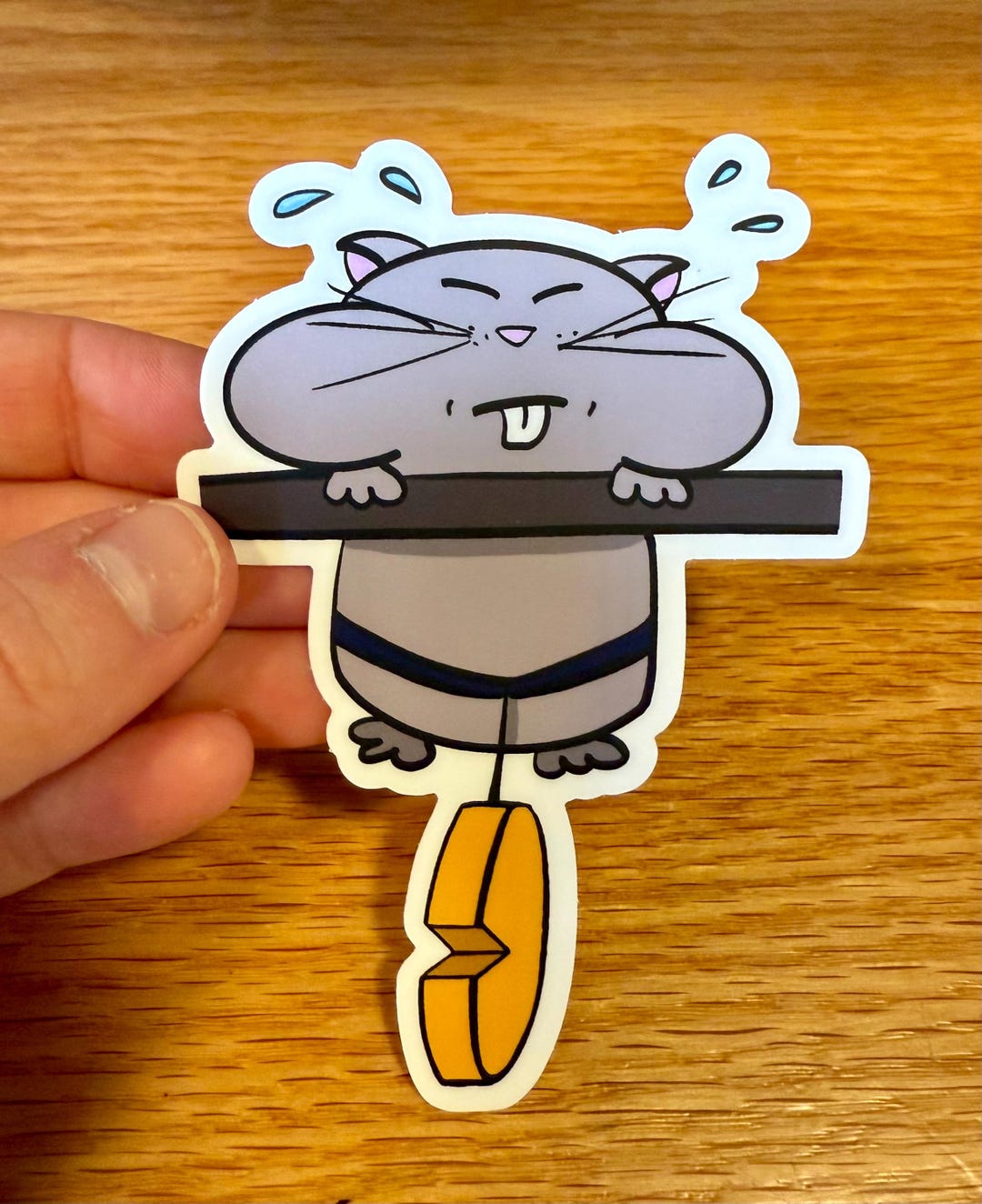 Pull-up Sticker | Fitness Sticker | Hand-drawn Sticker | Waterproof ...