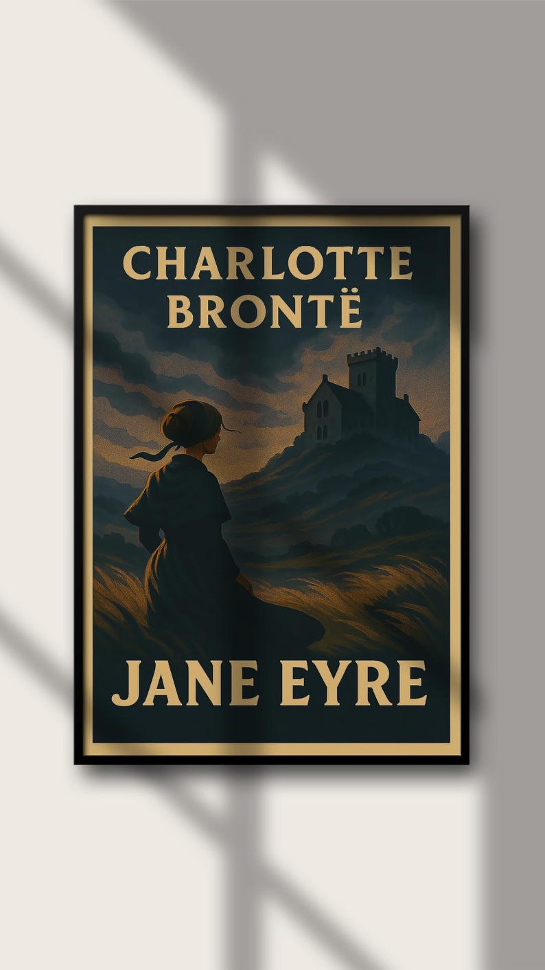 Digital Download Jane Eyre Printable Wall Art | Gothic Literature ...