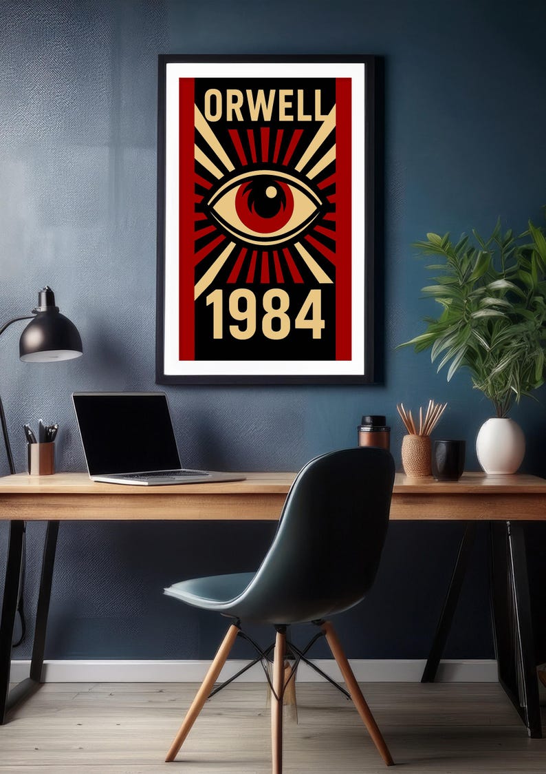 Digital Download - 1984 George Orwell Digital Art Print - Vintage ...