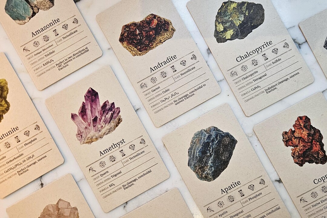 Geology Edition - Vintage Natural History Cards Carddeck - Etsy