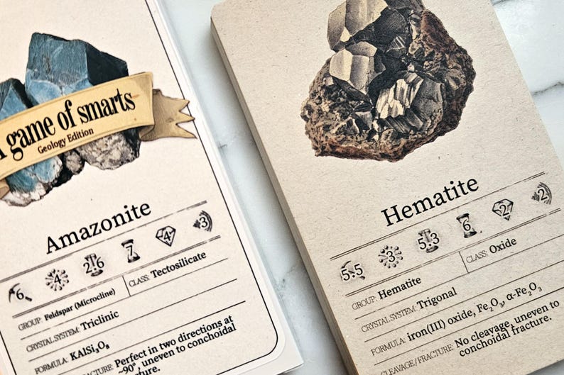 Geology Edition - Vintage Natural History Cards Carddeck - Etsy