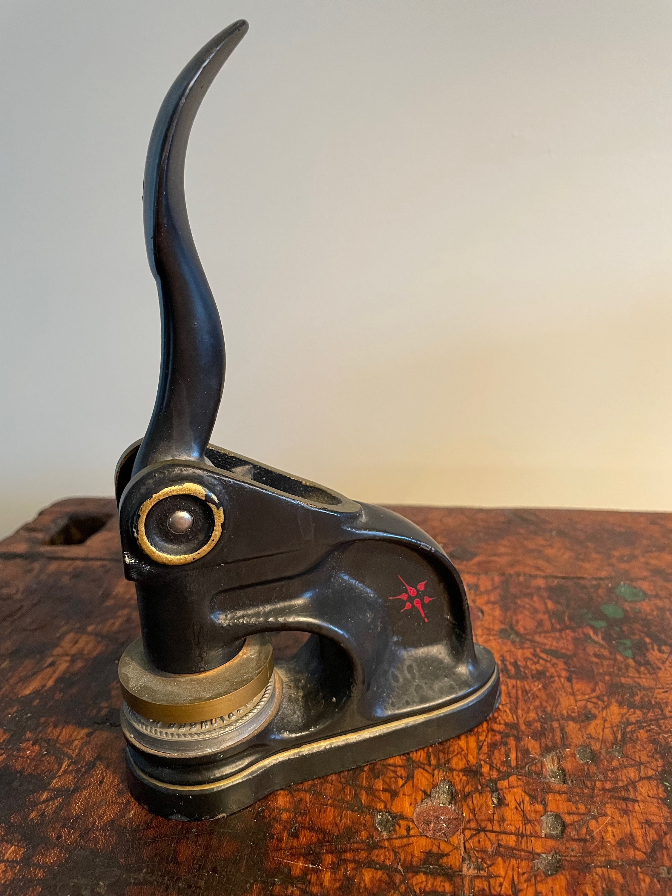 Antique Seal Press Embosser, Pioneer Valley Gift Shop - Etsy