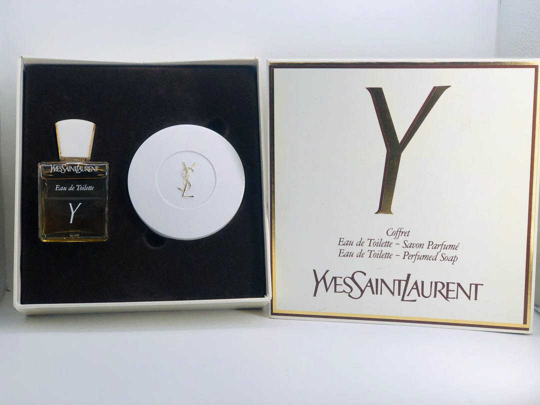 Coffret Y VINTAGE YSL Perfume Edt Splash 50 Ml + Soap 1 Edition Yves ...