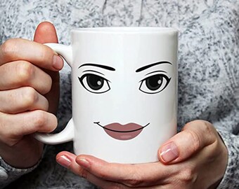 Roblox Woman Face Mug - Etsy Australia