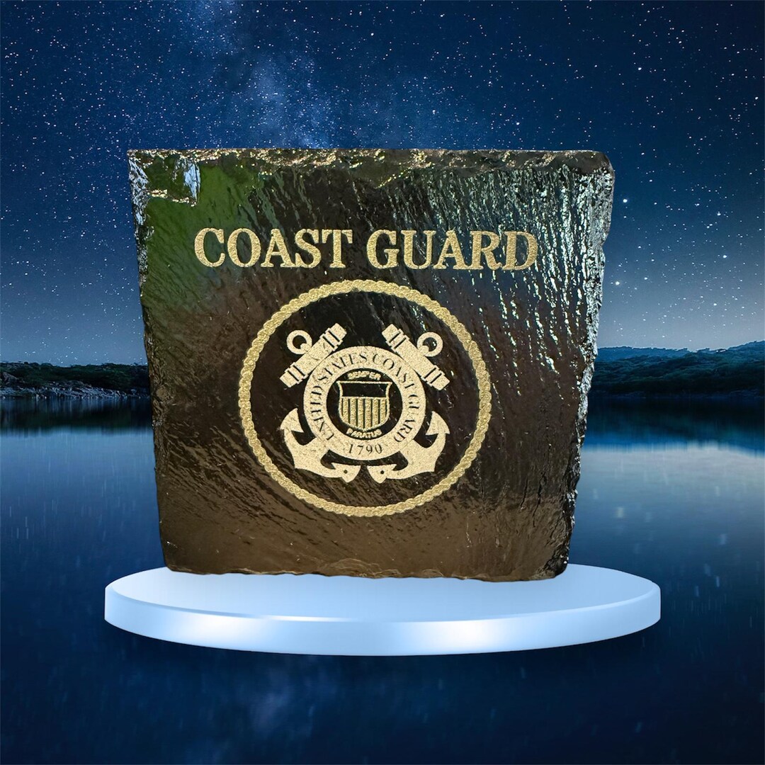 Coast Guard Slate Coaster (set of 4) - Etsy
