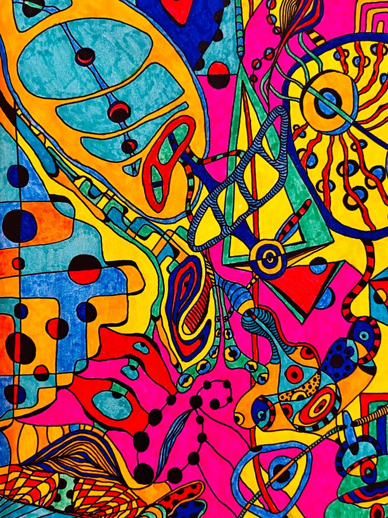 Digital Art, Abstract Art, Geometry, Bold Colours, Sketching, Drawing ...