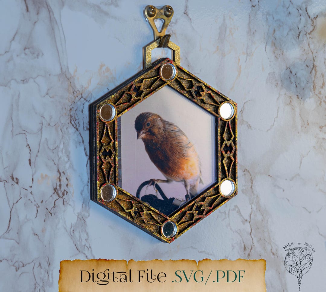 Laser Cut Dwarven Picture Frame SVG | Geometric Design (digital ...