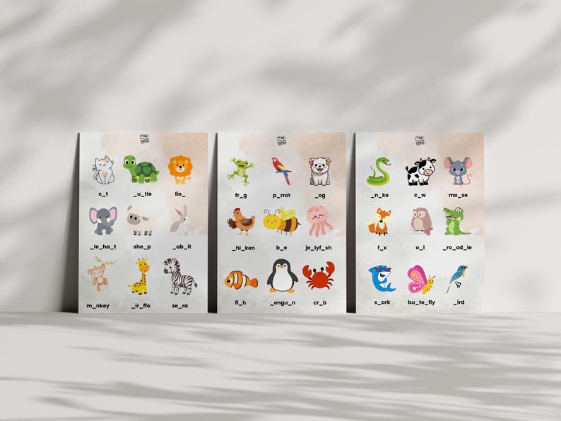 English Animal Word Game – ESL Vocabulary and Spelling Practice ...