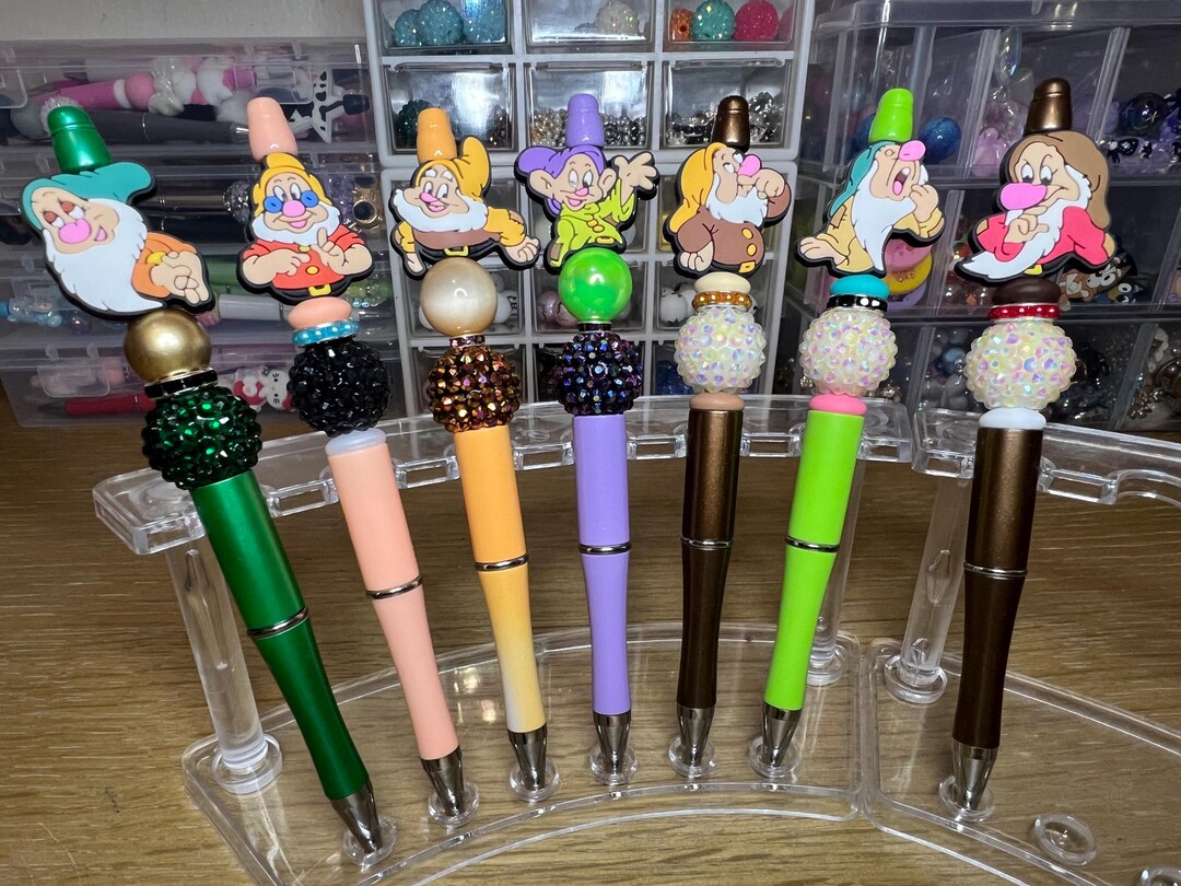 Snow White’s Seven Dwarfs Pens | Beaded Seven Dwarfs Pens | Disney Pens ...