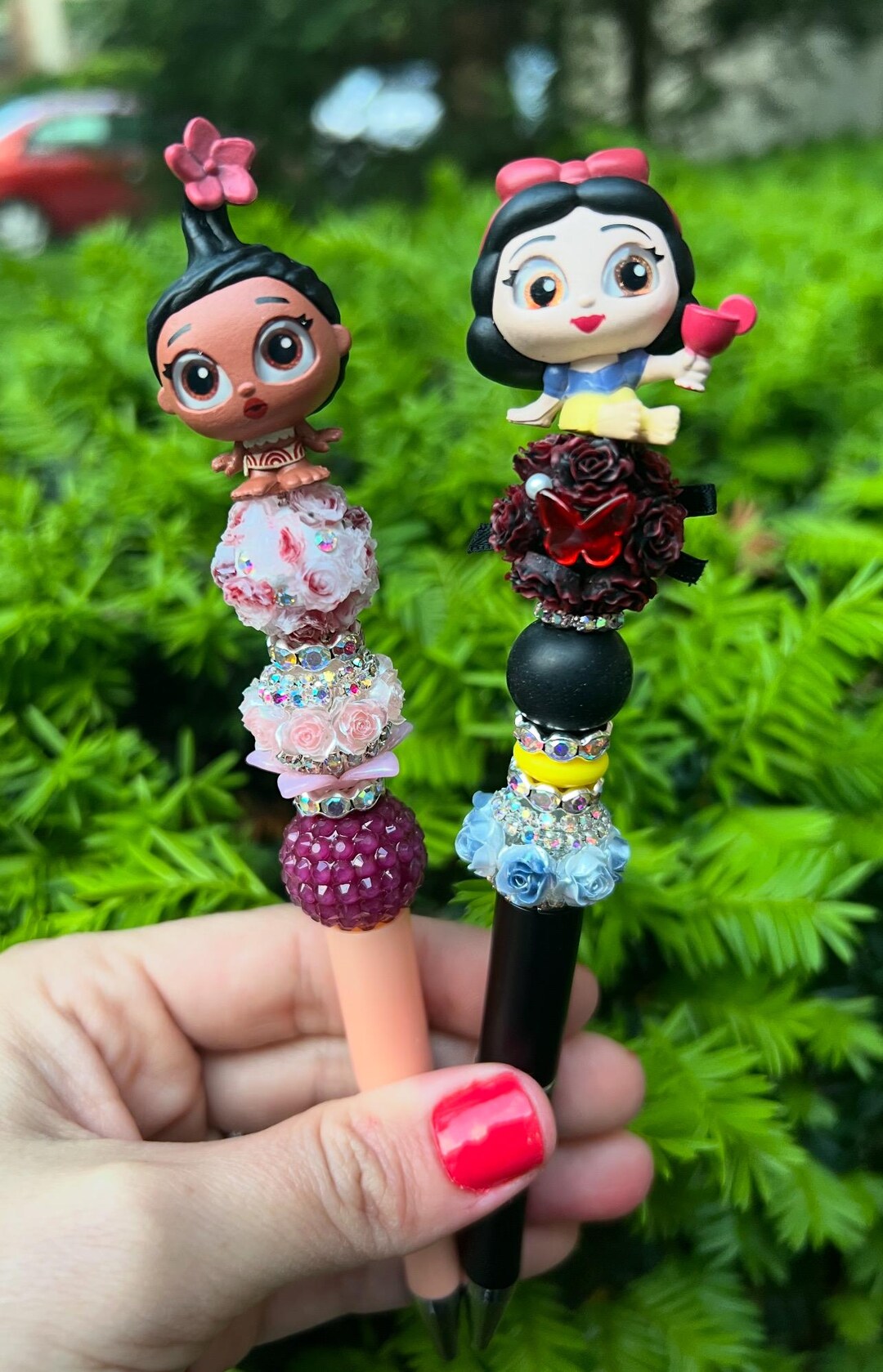 Disney Doorable Pens | Doorables | Moana | Snow White | Beaded Pens ...