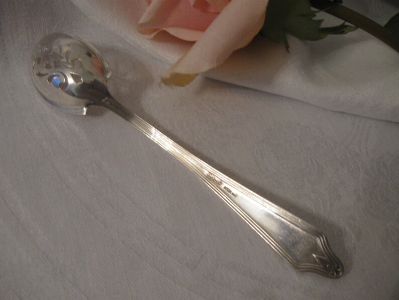 Antique Sterling Slotted Spoon 1908 Sterling Silver Mfg Co - Etsy