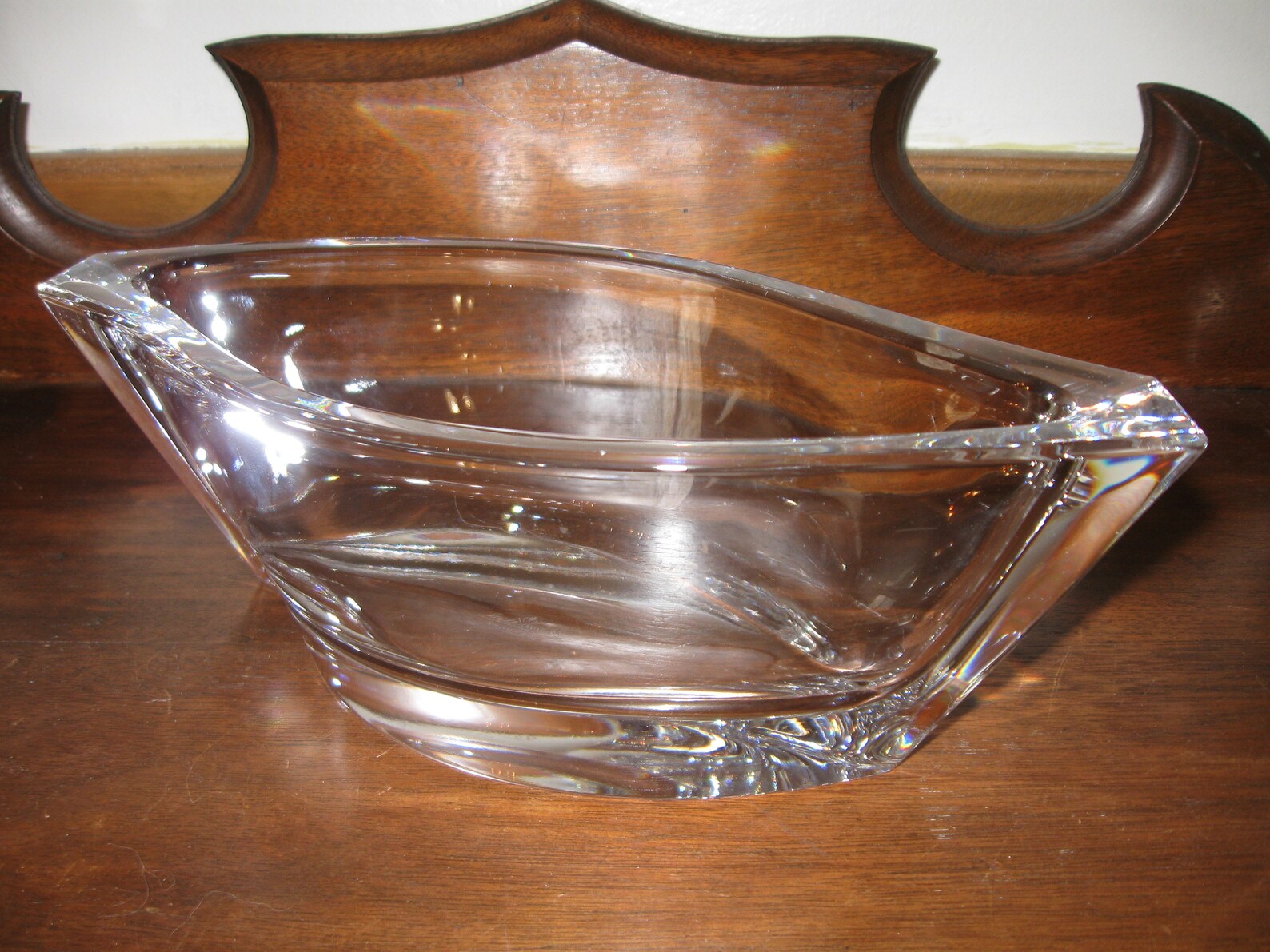 SALE Rosenthal Crystal Contemporary Bowl Vase 11 Long 5 - Etsy