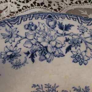 SALE Antique Welsh Llanelly Pottery Blue and White Transferware ...