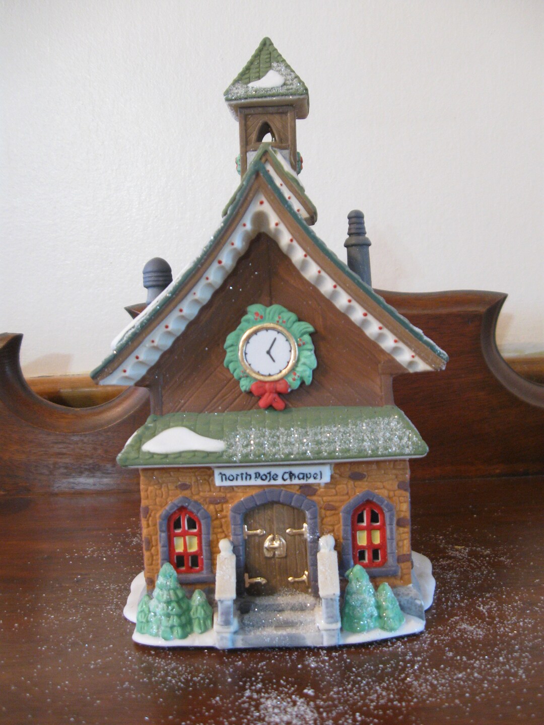 Dept 56 North Pole Chapel Perfect Condition in Orig Box Adorable Chapel ...